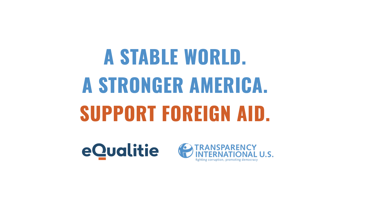 Support Foreign Aid: Transparency International U.S. Ad in Times Square ...